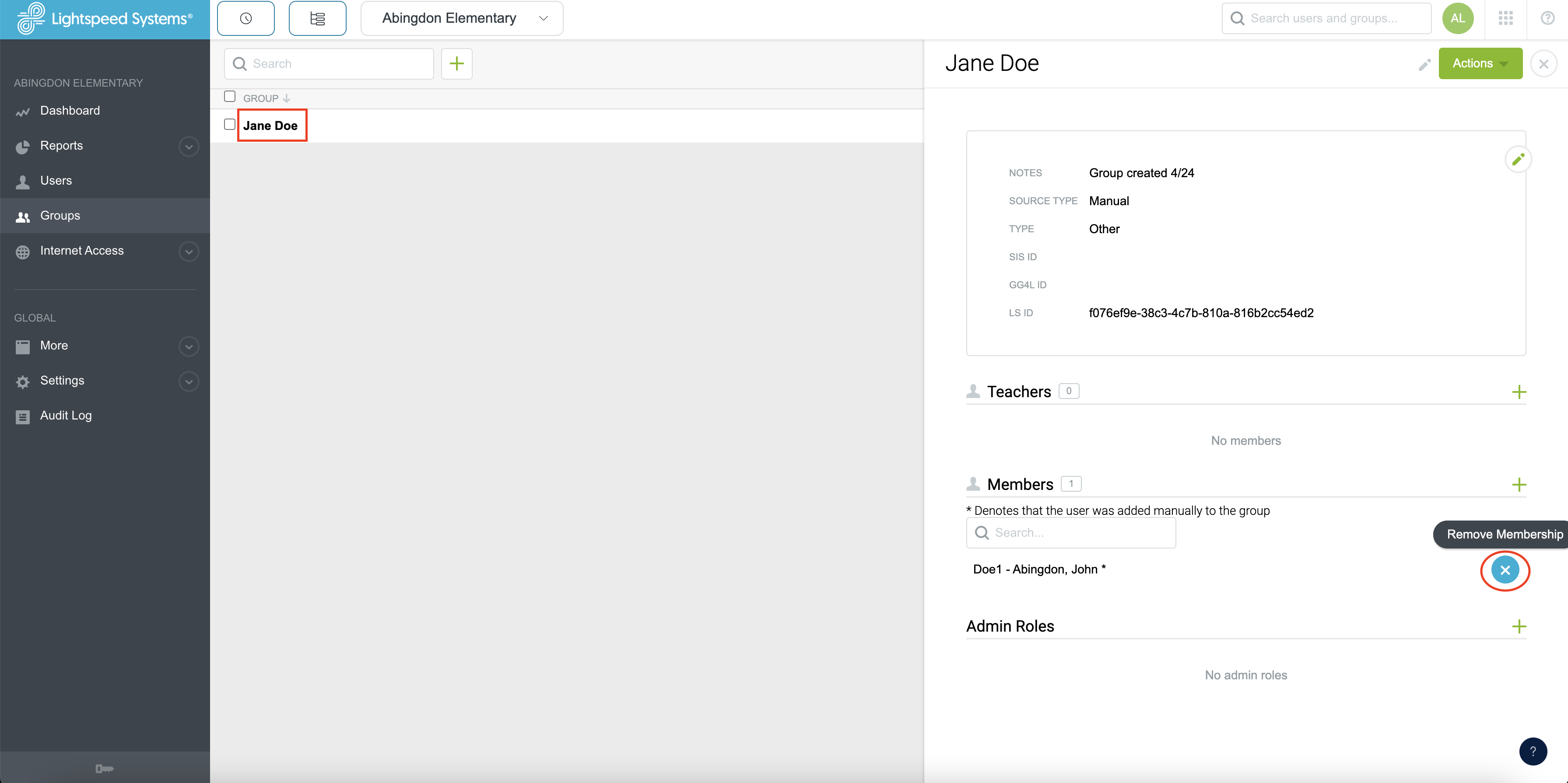 Lightspeed-Creating Individual Student Groups & Blocking Sites – APS ...